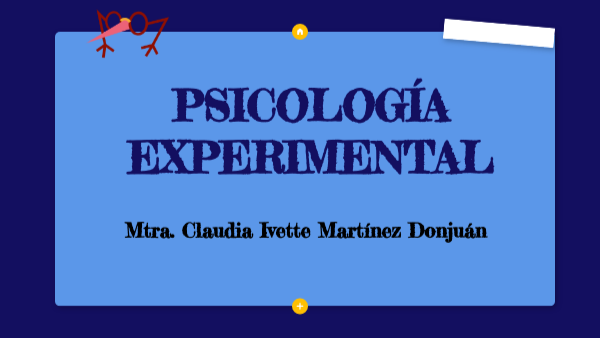 PSICOLOGIA EXPERIMENTAL