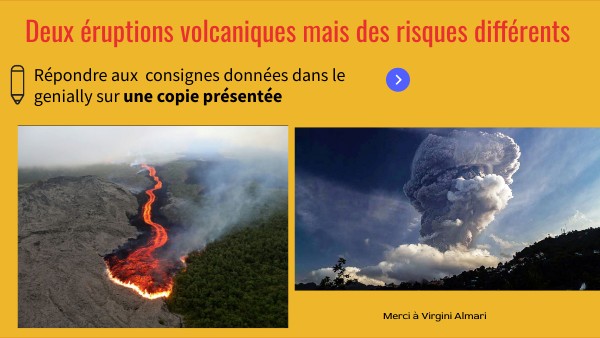 DM -Les éruptions volcaniques et leurs risques | Genially