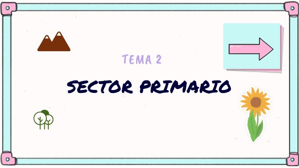 Sector primario | Genially