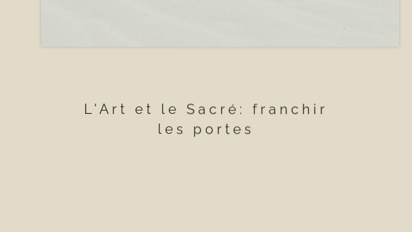 Franchir les portes