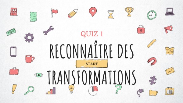 3e Reconnaître des transformations n°1 réutilisable | Genially