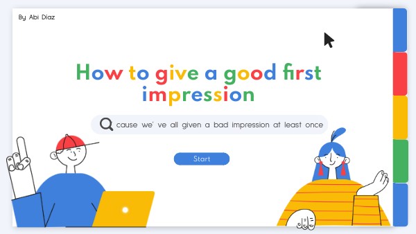 How to give a good first impression
