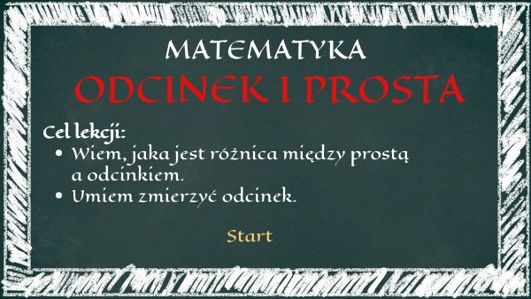 prosta, odcinek