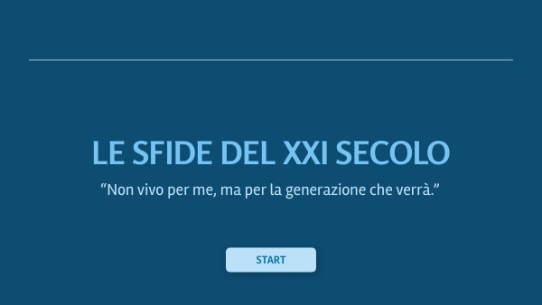 Le sfide del XXI secolo