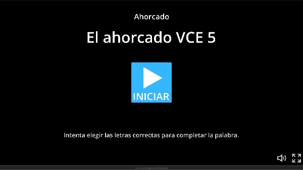 Ahorcado VCE 5 | Genially