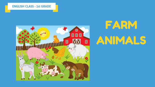 Farm animals - 1st grade
