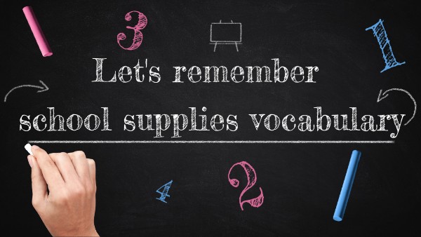 School Supplies - Sentences - 1 A,B,C | Genially