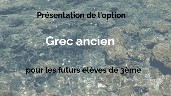 Présentation du grec | Genially