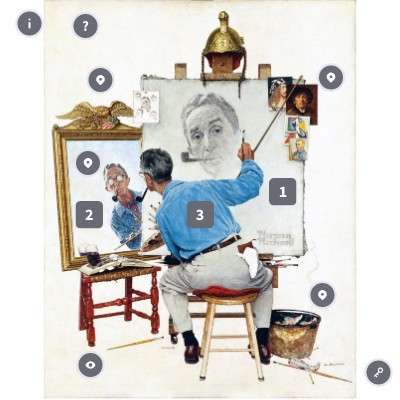 Triple autoportrait de Rockwell | Genially