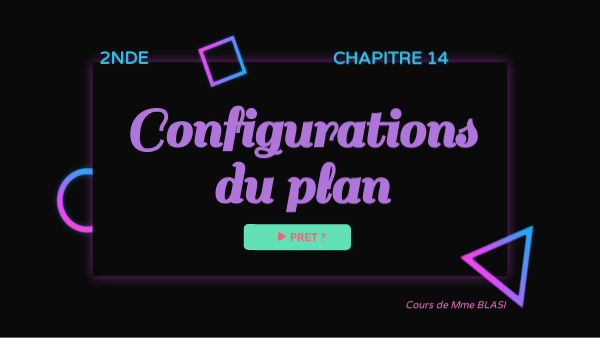 2nde Chap 14 : CONFIGURATIONS DU PLAN | Genially