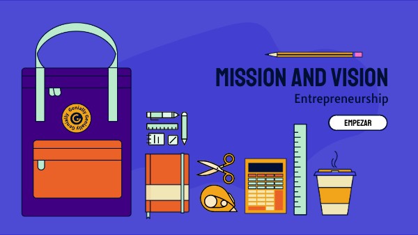 entrepreneurship mission vision values | Genially