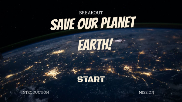 Save the world Escape Room | Genially