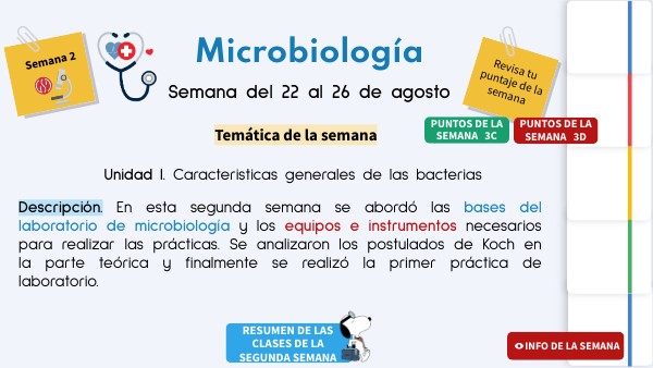 MB. Semana 2 clases | Genially