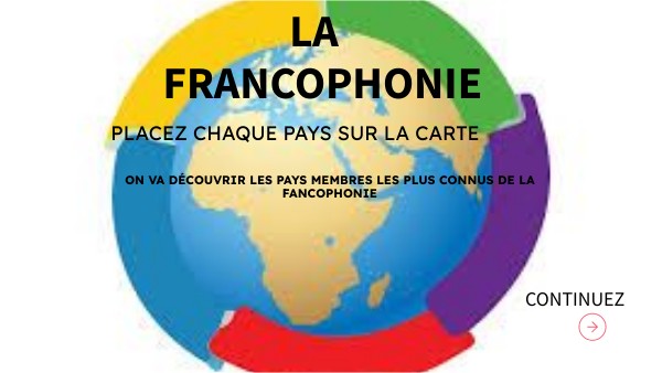LA FRANCOPHONIE Drag and Drop | Genially