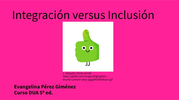 Integración versus Inclusión