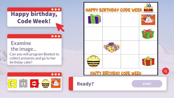 Happy birthday, Code Week! | Genially