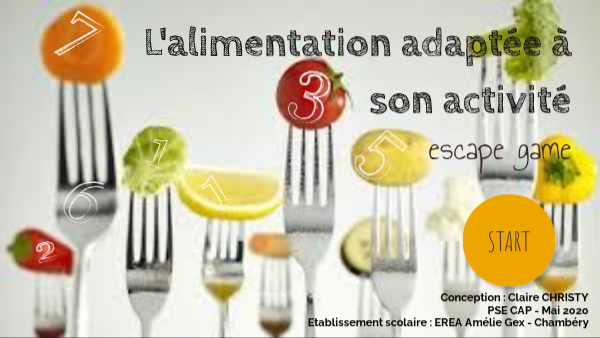 L'alimentation adaptée à son activité | Genially