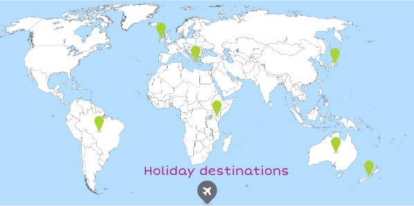Holiday destinations 2023 | Genially