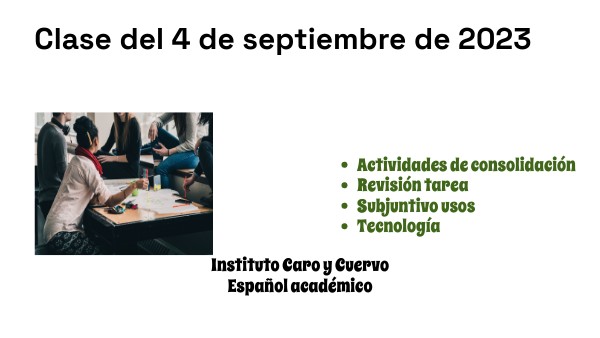 Espanol académico Roger 4 de septiembre | Genially