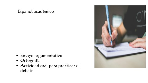 Espanol académico- quinta semana | Genially