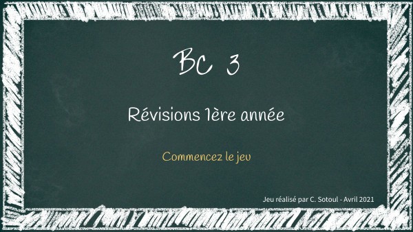 Révision BC3 | Genially