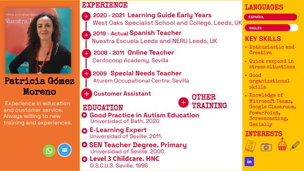 CV Patricia Gómez | Genially