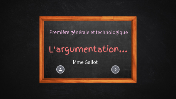 L'argumentation | Genially