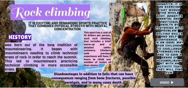 Rock climbing