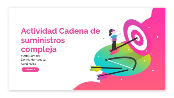 Actividad cadena de suministros compleja