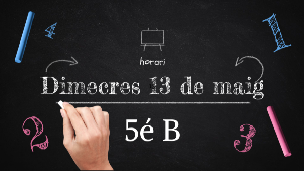 Dimecres 13 5é B | Genially