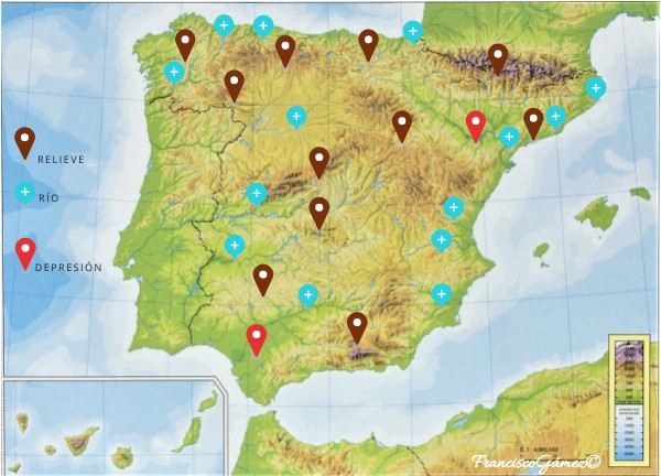 Relieve y ríos de España | Genially