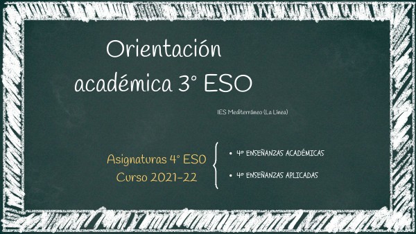 Asignaturas 4º ESO 2021-22 Asignaturas 4º ESO 2021-22