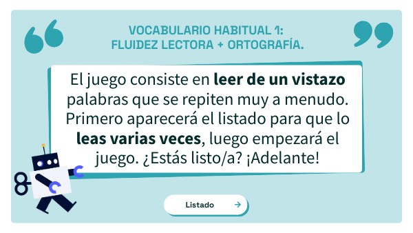 Fluidez + ortografía | Genially