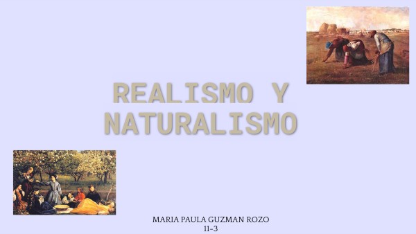 LITERATURA DEL REALISMO Y EL NATURALISMO. | Genially