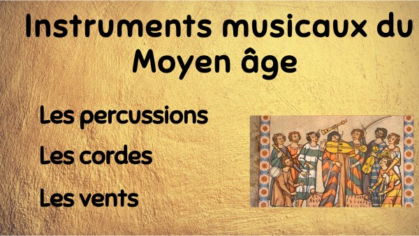 Instruments - Moyen âge