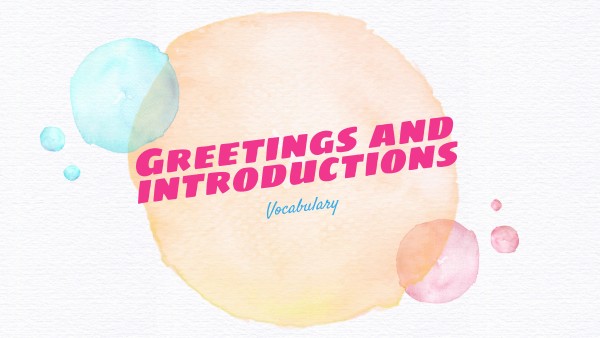 Greetings & presentations FPB1 | Genially