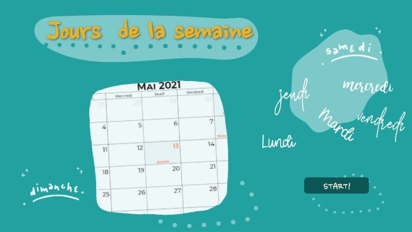 jours de la semaine | Genially