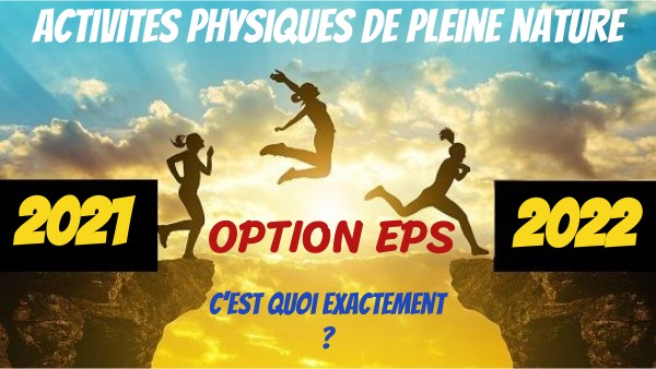 Présentation OPTION EPS 5ème/4ème