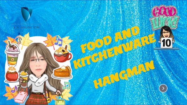 FOOD AND KITCHEN COOKWARE SET HANGMAN | Genially