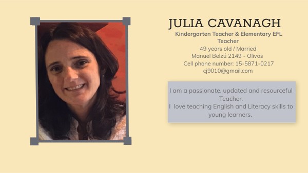 Julia Cavanagh CV | Genially