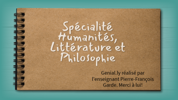 Présentation spécialité HLP | Genially