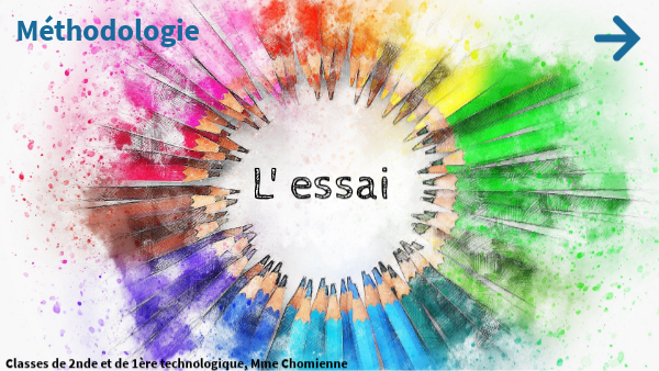 Méthodologie : Essai