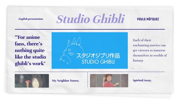 Studio Ghibli Presentation | Genially