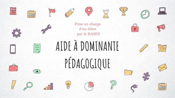 VISUAL Prise en charge d’un élève par le RASED PRESENTATION