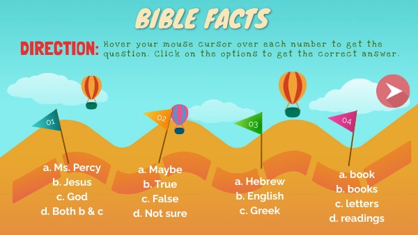 REVIEW: Bible Facts | Genially