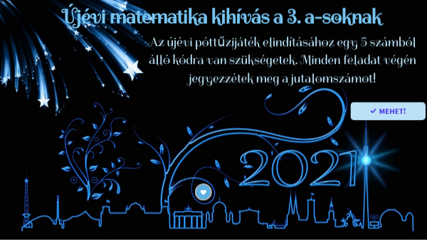 újévi matek 2021. 3. osztály
