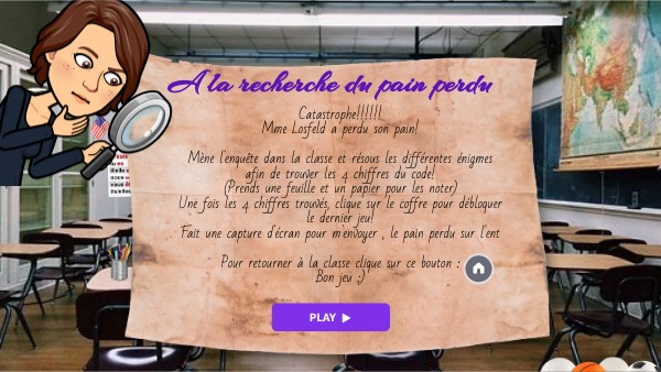 4e- escape game PAIN PERDU