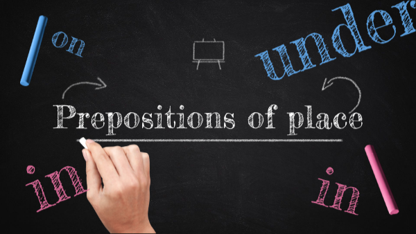 Prepositions of place in on under | Genially
