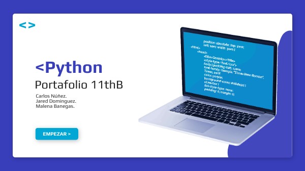 Portafolio PYTHON | Genially