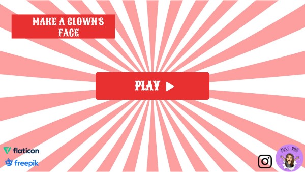 Make a clown's face | Genially